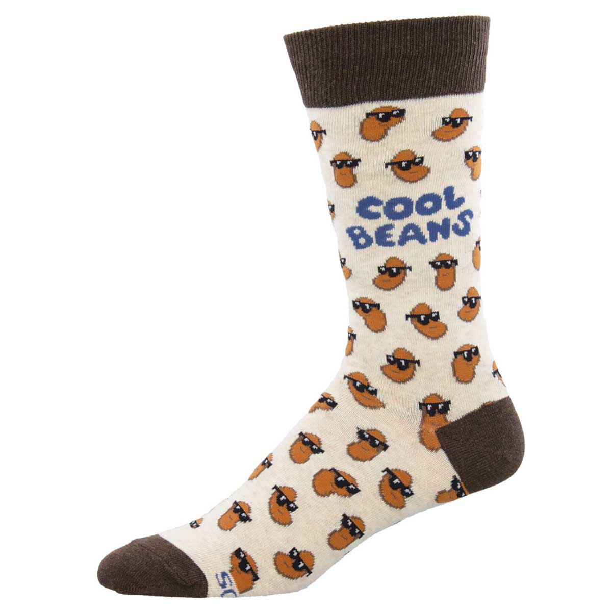Socksmith Men Cool Beans Sock - Quirky Cotton Novelty Socks