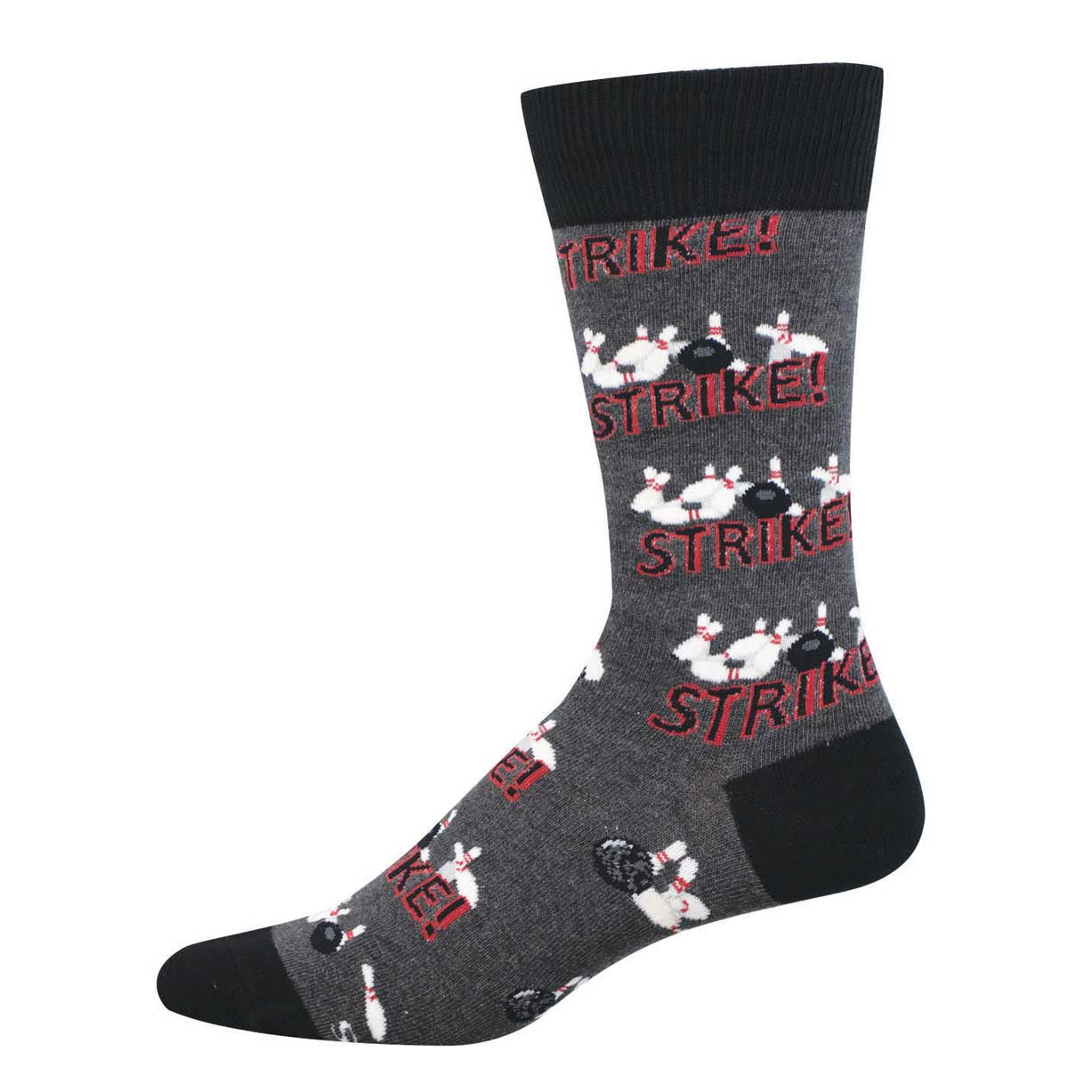 Socksmith Strike! Men Bowling Socks | Comfortable & Stylish Cotton Soc