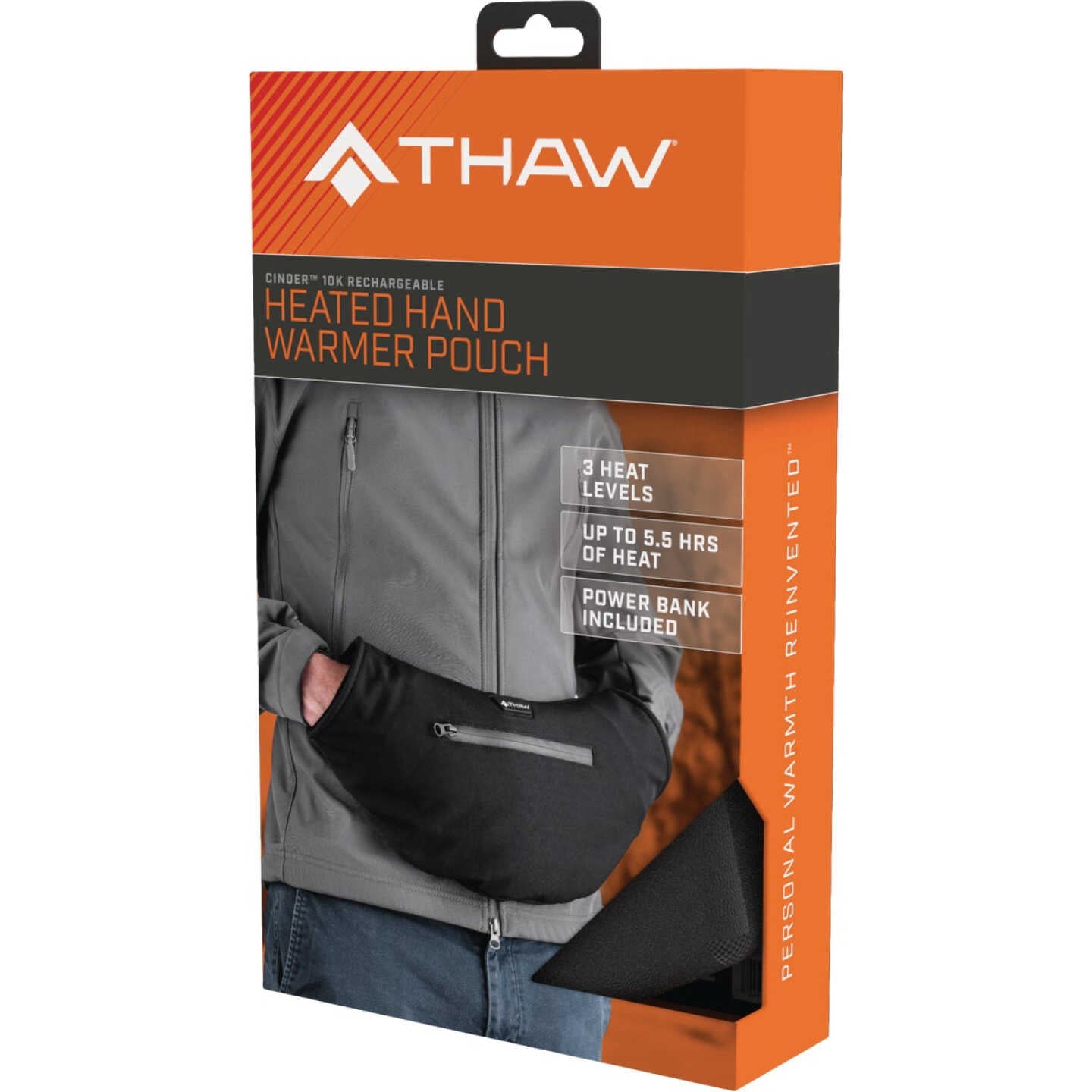 Thaw Rechargeable Heated Hand Warmer Pouch for Outdoor Adventures