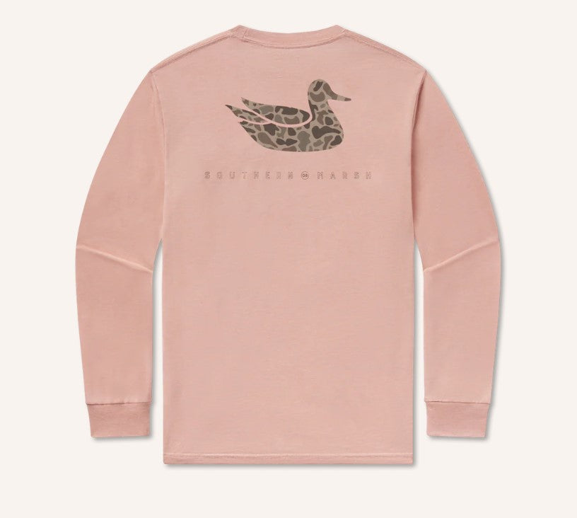 Southern Marsh Retro Duck Original Seawash Tee - Comfortable Outdoor W