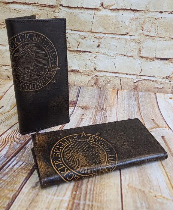 Stamped Sb Logo Wallet by Critter Brooke - Genuine Leather